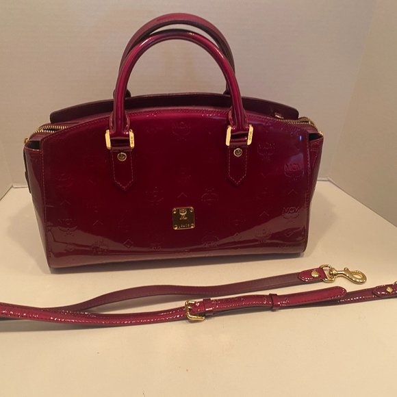 MCM | Bags | Authentic Mcm Red Handbag | Poshmark